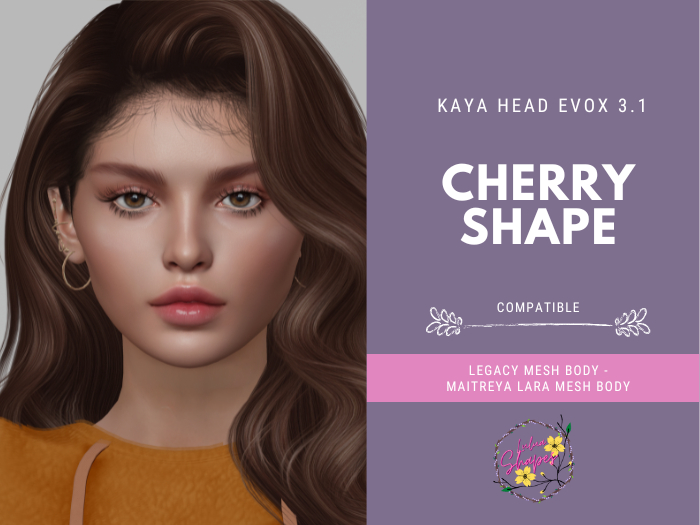 Second Life Marketplace - Cherry Shape Lelutka Kaya Head Evox 3.1 - Legacy/Maitreya Body